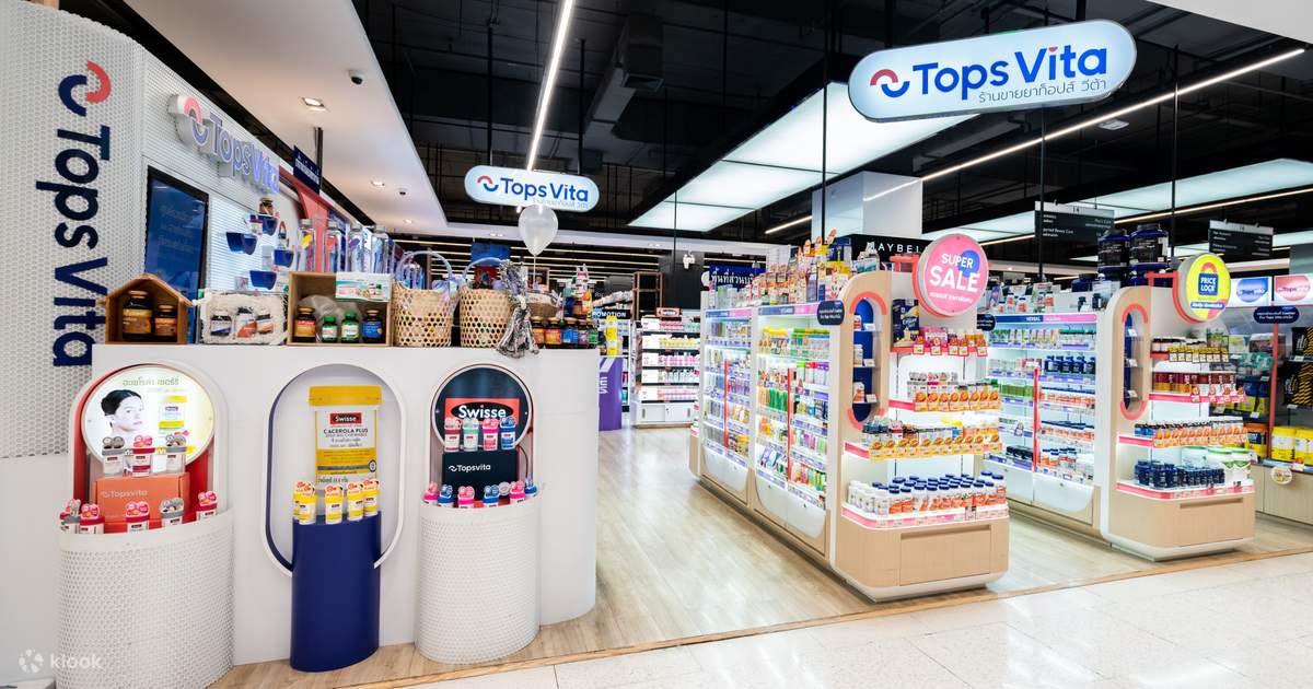 Tops Vita Vitamin dan Suplemen Voucher Tunai di Bangkok - Klook Indonesia
